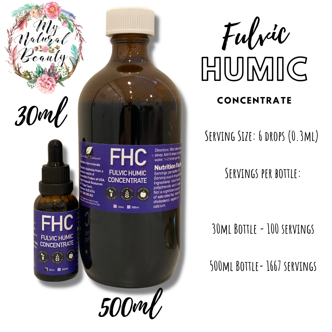 Fulvic Humic Concentrate Drops - 30ml, 500ml options. Premium | eBay ...