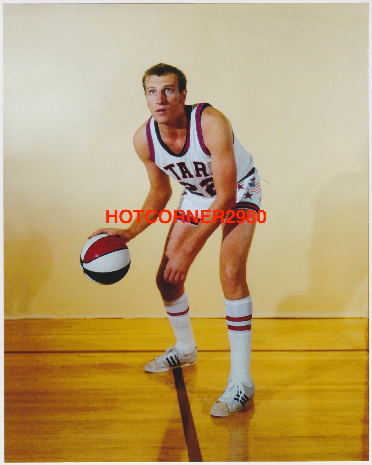 TOM WORKMAN 1971 UTAH STARS ABA ORIGINAL TOPPS VAULT NEGATIVE & 8X10 ...