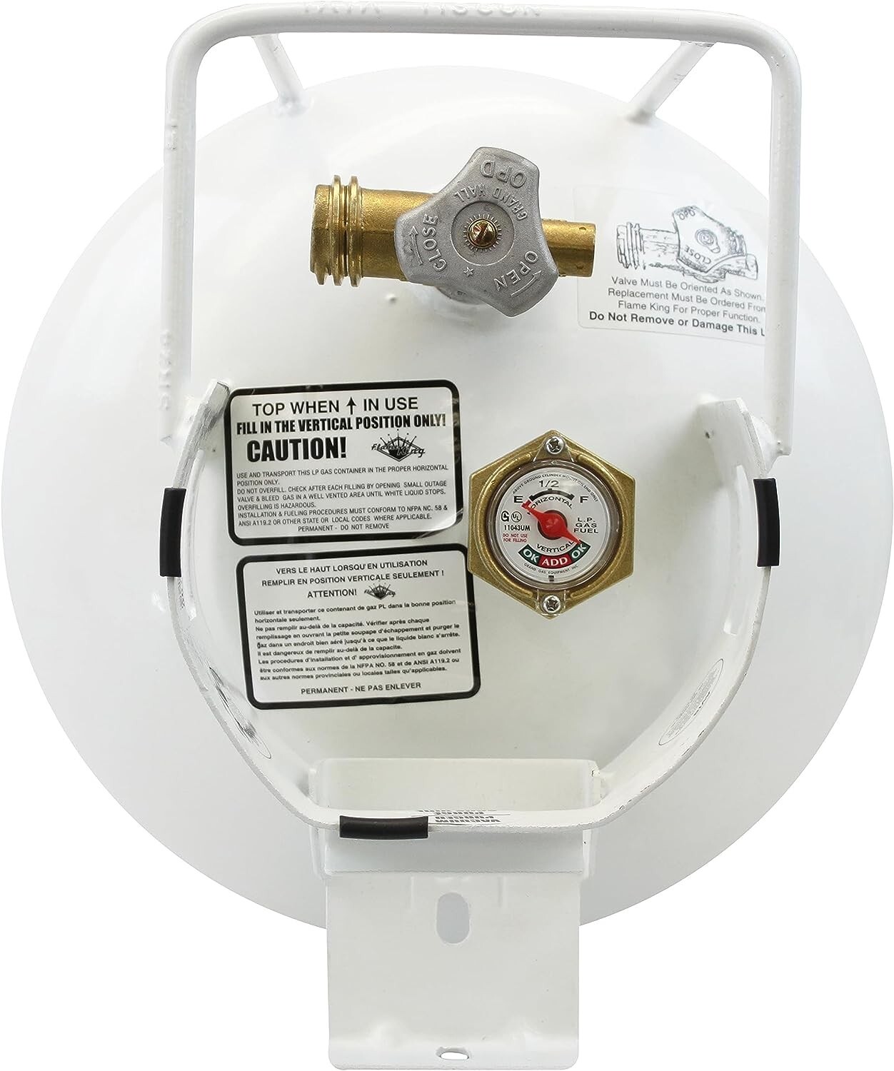 NEW 30 lb Horizontal Propane Tank Refillable Cylinder with OPD Valve ...