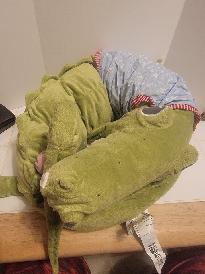 🐊 IKEA Crocodile (Fabler Krokodil) 67 Inch Soft Plush Toy W/ Rattle ...