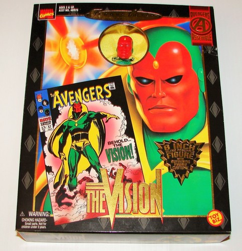 The Vision 8" Figure Avengers Marvel Famous Covers Toy Biz 1999 | eBay