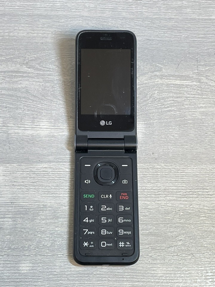 LG Classic Flip Wine 2 8GB Unlocked LTE Flip Phone LM-Y120QM Gray Rough ...