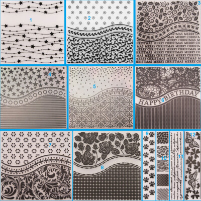 Star Lines Lace Frame Plastic Embossing Folders Dies Stencil ...