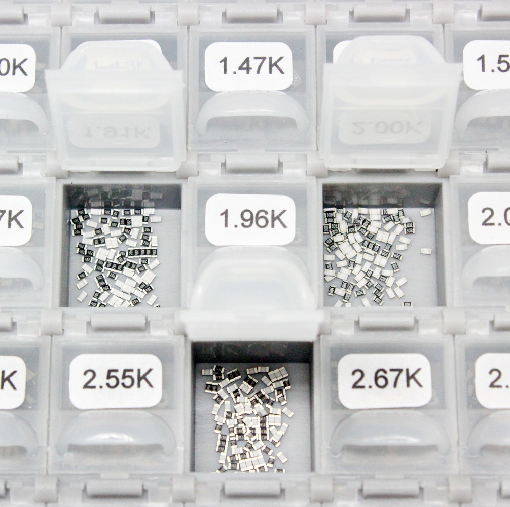 SMD SMT 0603 1% E96 resistor kit 492 values X 100pc ROHS filled 4 BOX ...