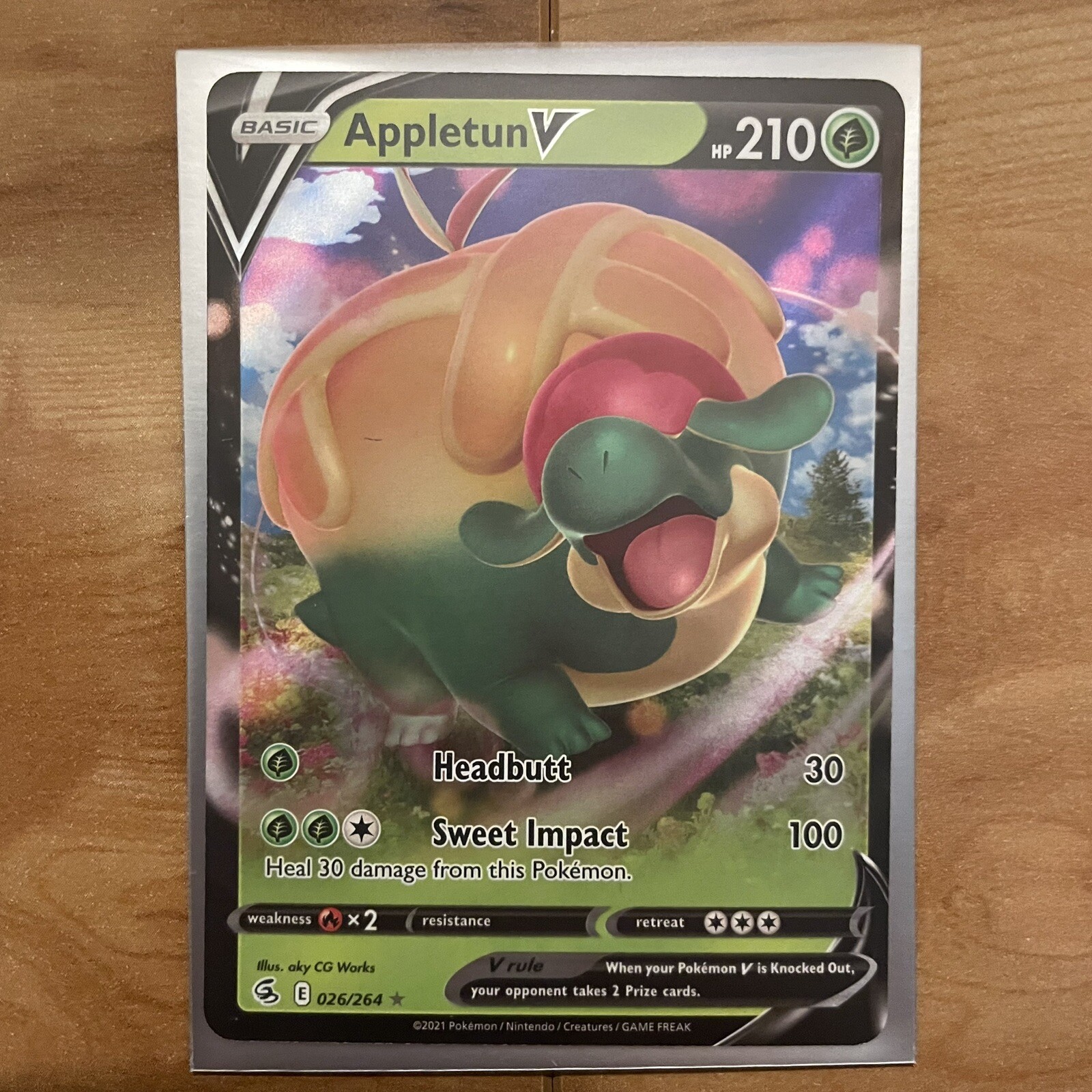 Pokémon Appletun V Fusion Strike 026/264 Holo Ultra Rare | eBay