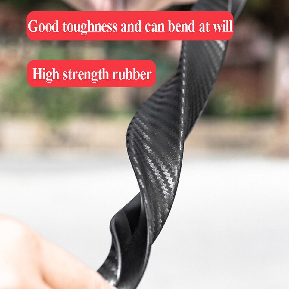 2Pcs Car Parts Fender Mud Flap Splash Strip Guard Accessories Carbon ...