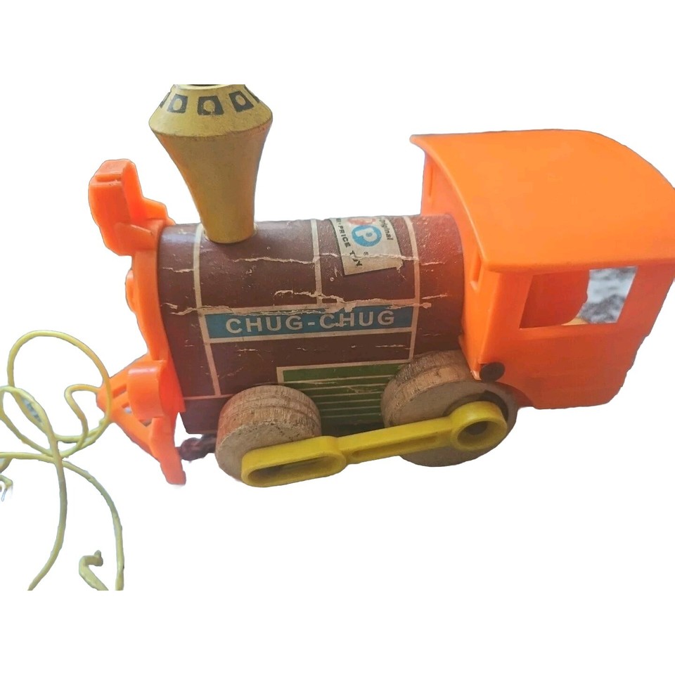 Fisher Price Vintage Chug Chug Wooden Train 1964 ENGINE ONLY | eBay