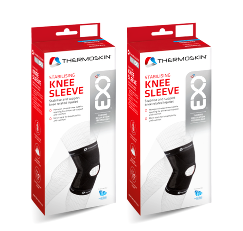 2 x Thermoskin Exo Stabilising Knee Sleeve Medium 84110 for Knee ...