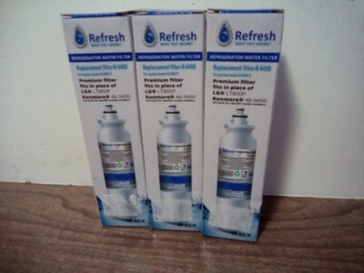 3 Kenmore Refresh Refrigerator Water Filter Lot R-9490 Kenmore 46-9490 ...