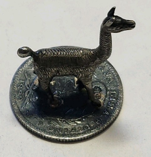 Llama On Peru Silver Coin Figurine 0740 | eBay