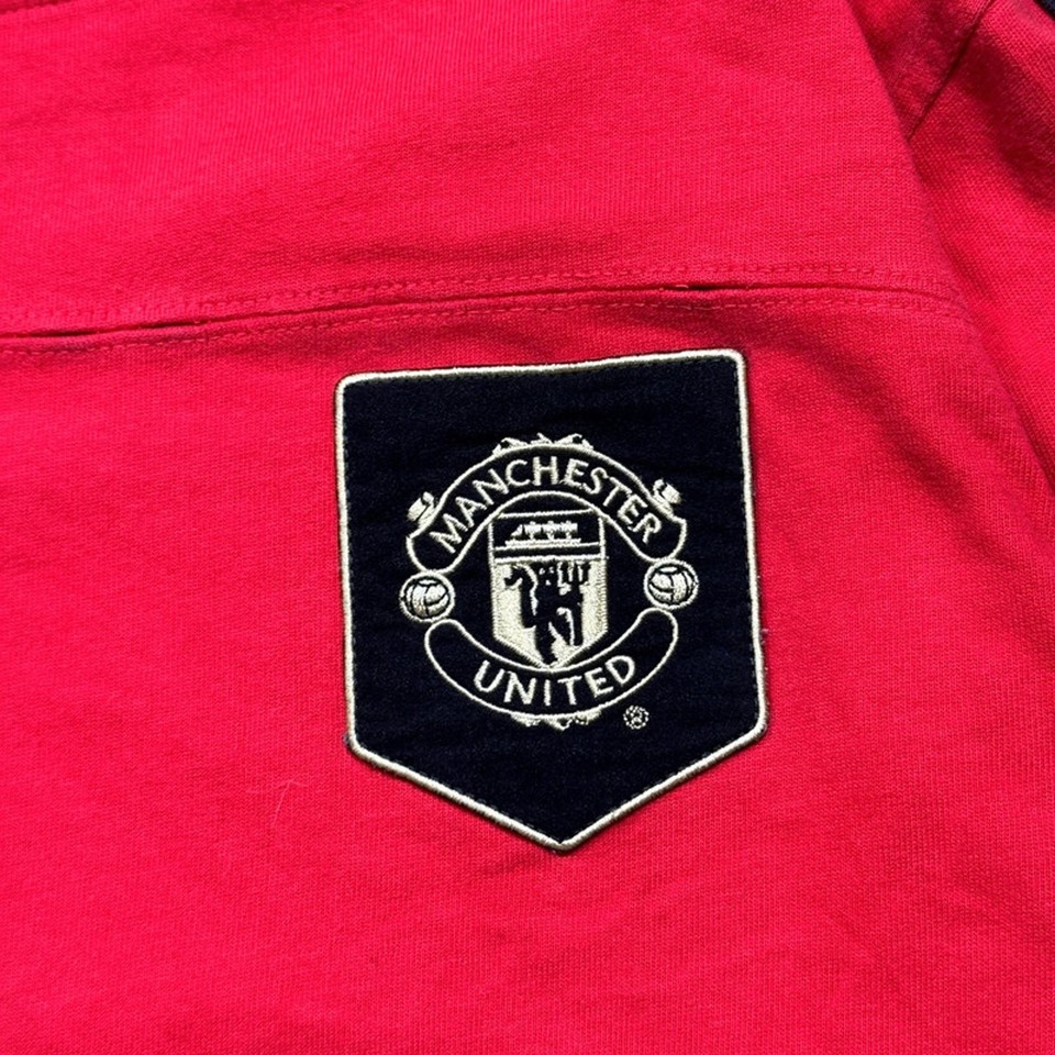 Nike Manchester United Medium Y2K Heritage Sweat Top 2004/05 Red/Gold ...