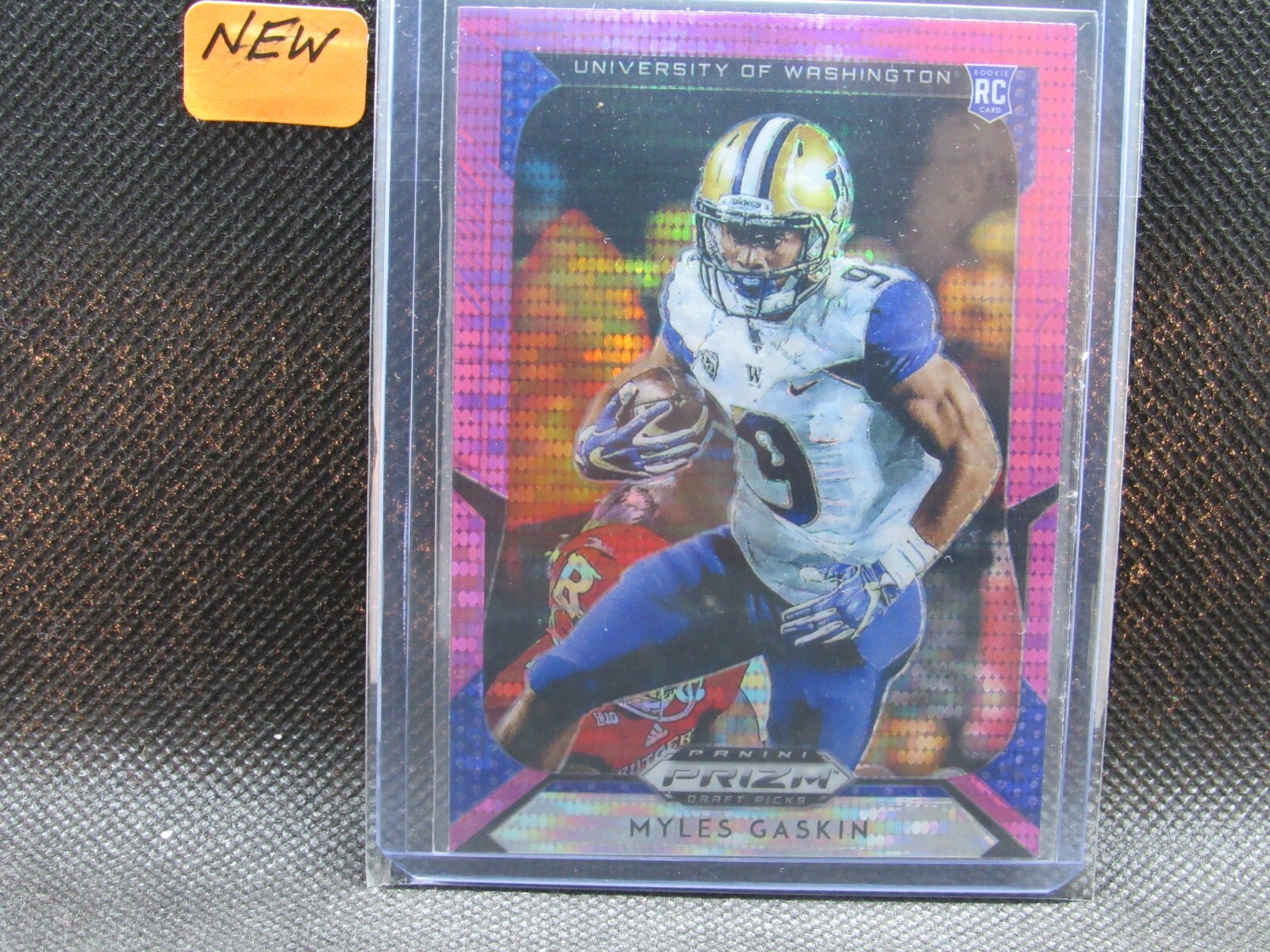 2020 MYLES GASKIN PRIZM CAMO PINK REFRACTOR ROOKIE CARD # 132 VIKINGS ...