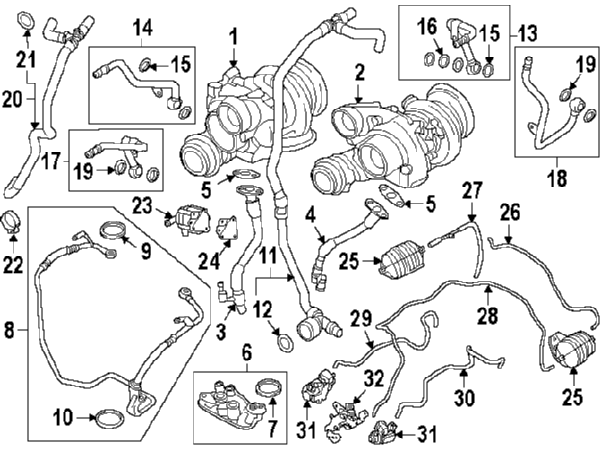 BMW 11537593308 Genuine OEM Factory Original Feed Line O-ring for sale ...