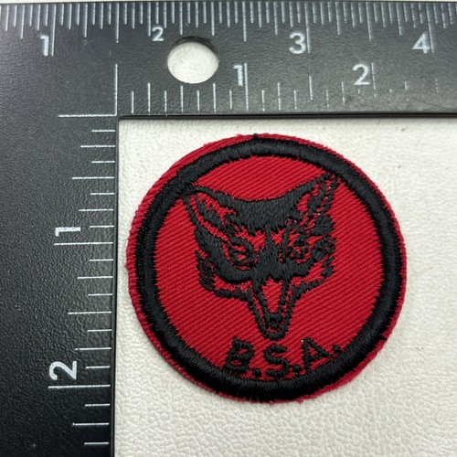 Vintage Red Black Boy Scouts FOX Twill Patch (Patrol Medallion) 001S | eBay