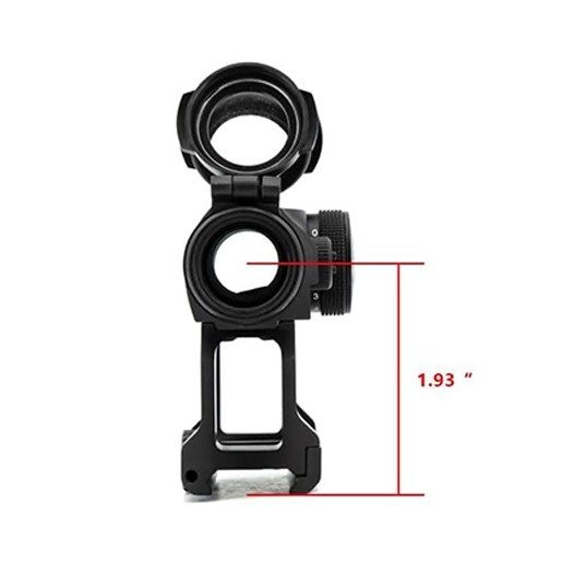 for Tactical T2 Red Dot Sight Riser Mount Height Heightening Bracket ...