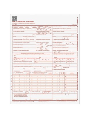 Tops Cms-1500 Laser Printer Claim Forms - 1 Part - 8.50" X 11" Form ...