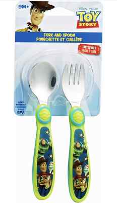 Disney/Pixar Toy Story Fork & Spoon, Green, The First Years 10 Pack | eBay