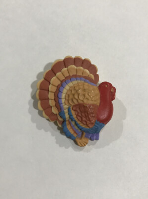 Fall Turkey Pin Brooch Vintage Thanksgiving Fall Hallmark Plastic ...