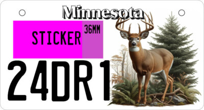 ATV/UTV license Plate, 4x7.50 Minnesota 24dr1 License Plate | eBay