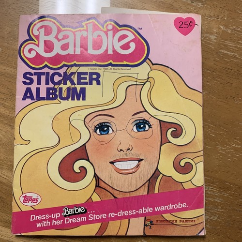 Vintage 1983 Topps Panini Mattel Barbie Sticker Album | eBay