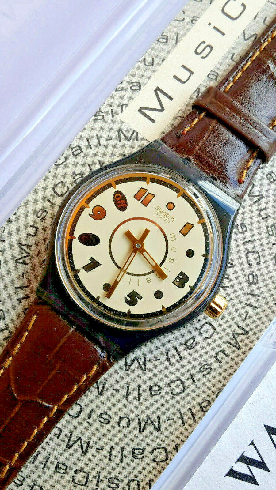 SWATCH Musicall Watch Vintage AG 1994 Original Gent SLM109 Model Swiss ...