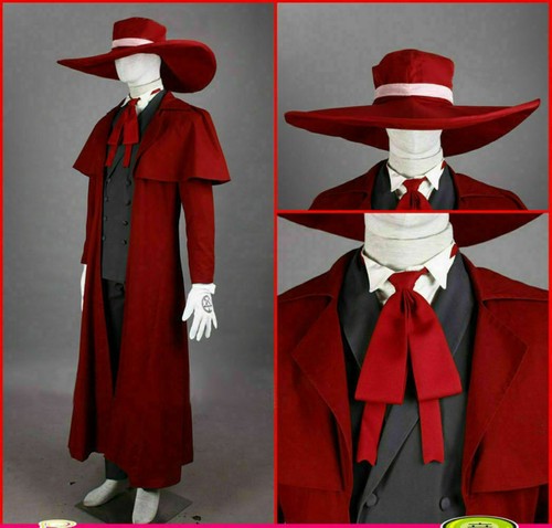 Hellsing Ultimate Jacket Coat Pant Hat Set Halloween Cosplay Costumes ...