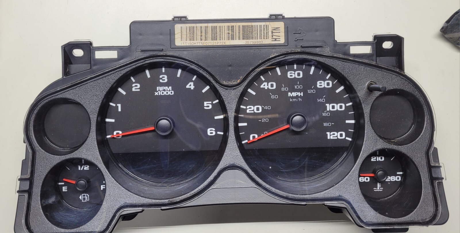 2007-2012 Chevy Silverado GMC Sierra Instrument Cluster Speedometer ...