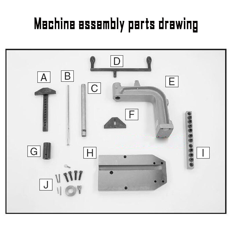 Hand Tapping Machine, Cast Iron, Tap and Dies Desktop Precision Tapper ...