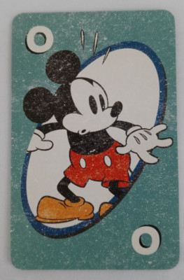 Disney Mickey Mouse & Friends UNO Card Blue Mickey #0 | eBay