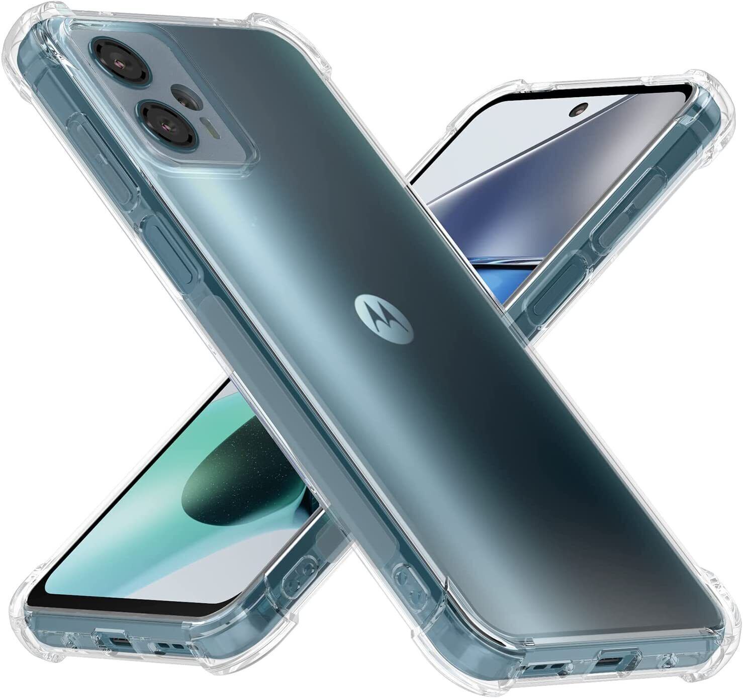 For Moto G73/5G/G13/E13 5G Case, Clear Silicone Slim Shockproof Gel ...