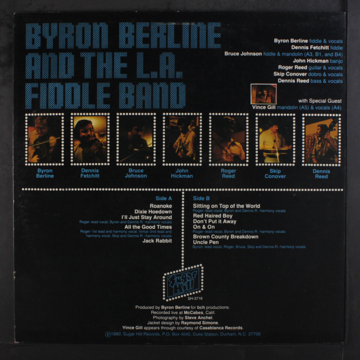 BYRON BERLINE: and the l.a. fiddle band SUGAR HILL 12" LP 33 RPM | eBay