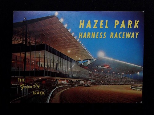 Hazel Park Harness Raceway Detroit Michigan 3 1/2 X 5 1/2 Inch Vintage ...