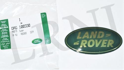 LAND ROVER RANGE ROVER SPORT GRILLE BADGE GREEN ON GOLD GENUINE ...