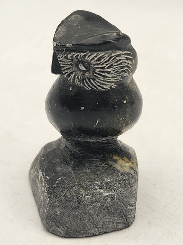 Soapstone Owl Carving BC First Nation Saanich Tsawout Keith Rita Willis ...
