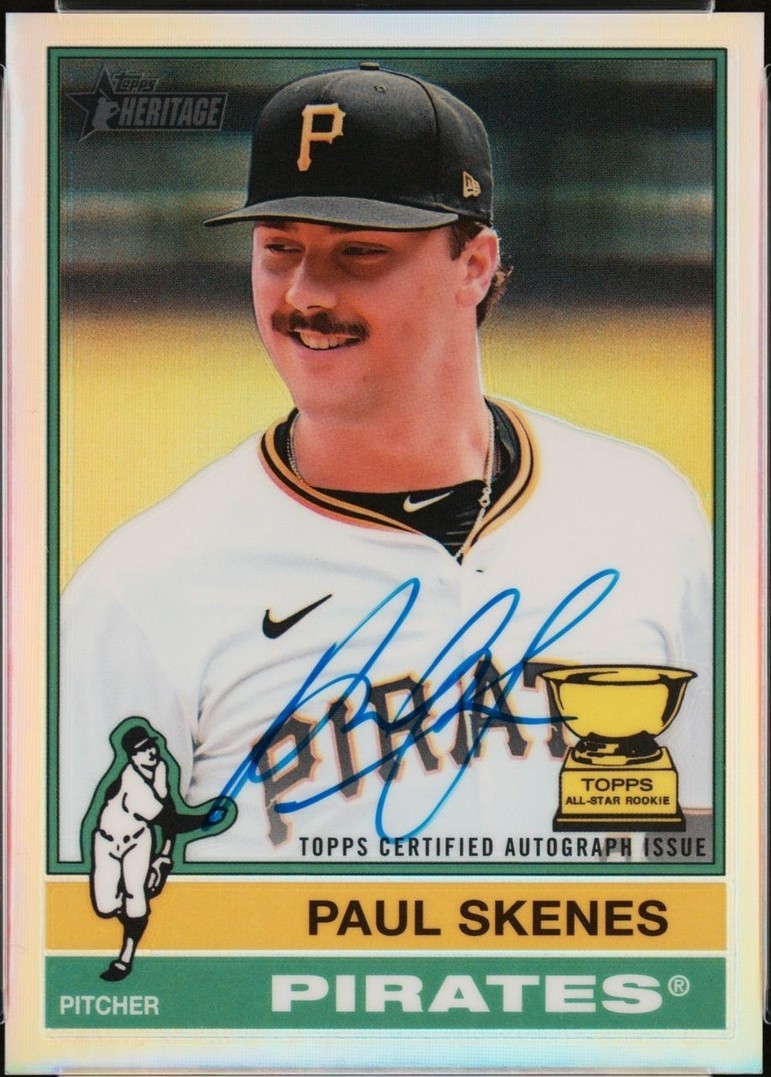 2025 Heritage - Chrome Autographs Paul Skenes #BCAPS for sale online | eBay