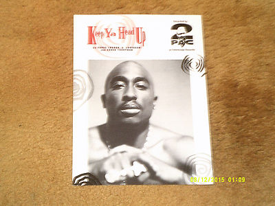 2PAC Tupac Shakur sheet music Keep Ya Head Up '94 5 pages (VG+ shape ...