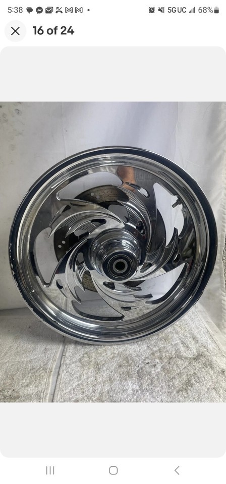 2001 Harley Davidson Softail Fatboy Chrome Mag Rims Wheels 16in x 3in ...