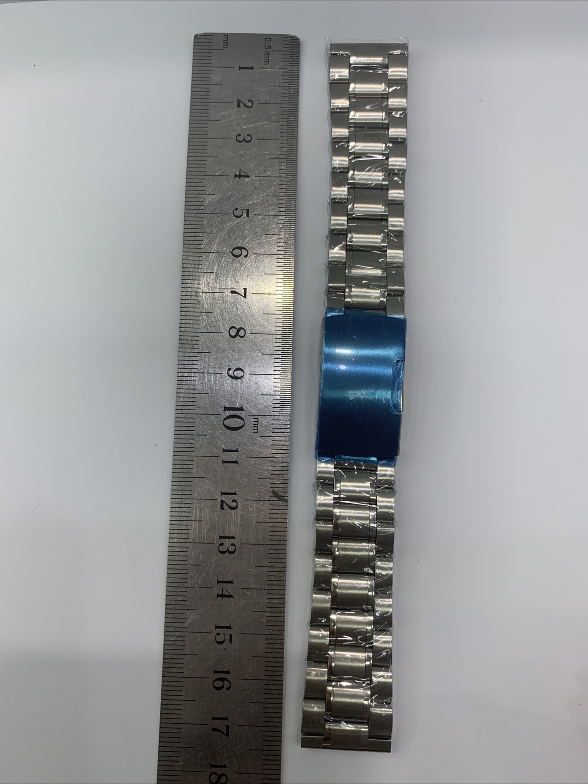 Straight End Stainless Steel Silver Watch Strap Watch Band 20mm. New ...