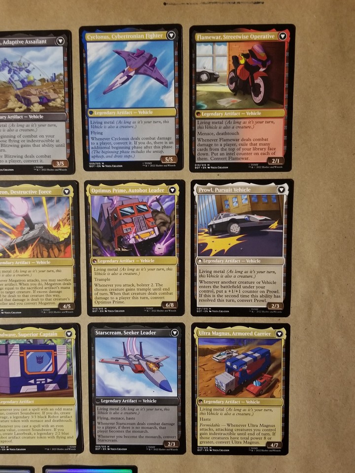 MTG BRO BOT Transformers 15 Card Non-Foil Set w/ Ravage & Laserbeak ...