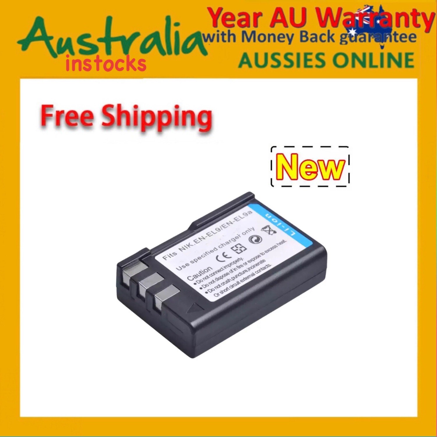 Battery 2800mQh For Nikon D40 D40x D60 D3000 D5000 EN EL9 EN EL9 MH-23 ...