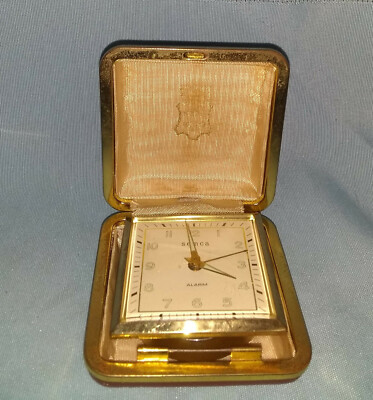 Vintage Semca Travel Alarm Clock with Leather Case | eBay