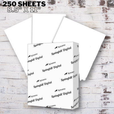 Springhill White 8.5” X 11” Cardstock Paper, 90lb, 163gsm, 250 Sheets ...
