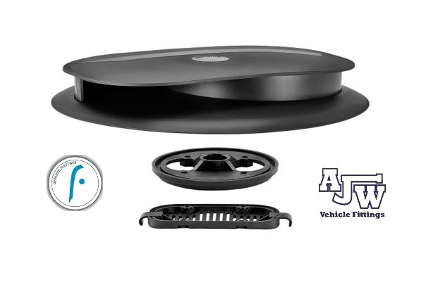 Flettner LPV Roof Vent Slimline WHITE Air Rotary Wind Driven Van Ribbed ...