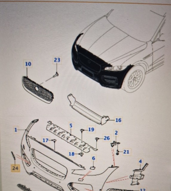 GENUINE JAGUAR F PACE 2016 ON COVER EYE TOWING HOOK T4A34188LML for ...