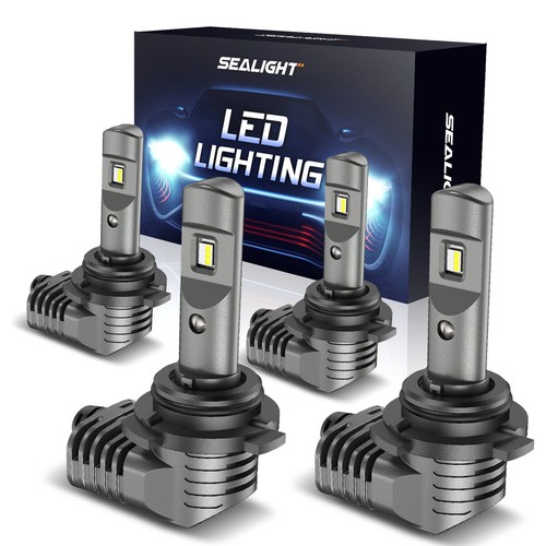SEALIGHT S2 9005 9006 LED Headlight Bulbs Combo High Low Beam 6000K ...