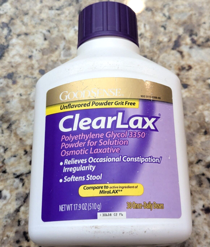 Good Sense ClearLax Polyethylene Glycol 3350 Osmotic Laxative 17.9 oz ...
