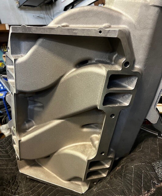 MOPAR "MAX WEDGE" INTAKE MANIFOLD / 2402726-1M - COMPLETE w/CARBS & AIR ...