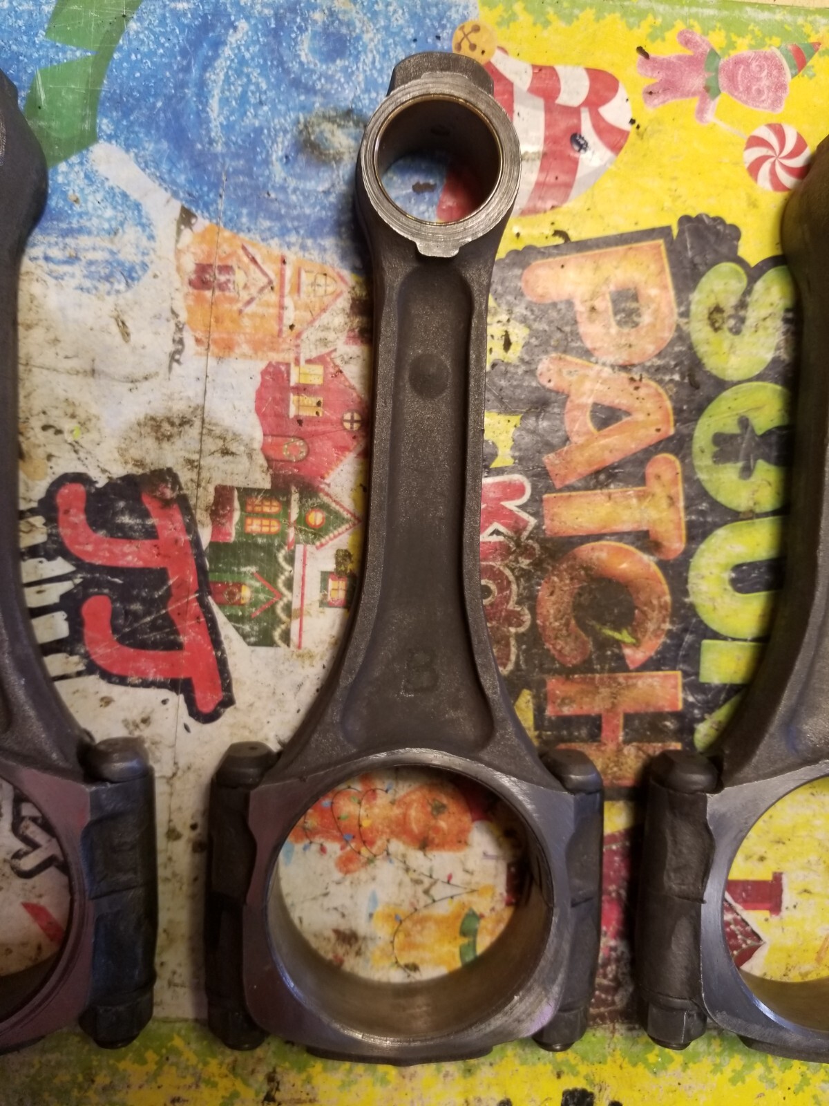 Big Block Chevy 427 454 BUSHED Full Floating Pin 7/16 Dimple Connecting ...