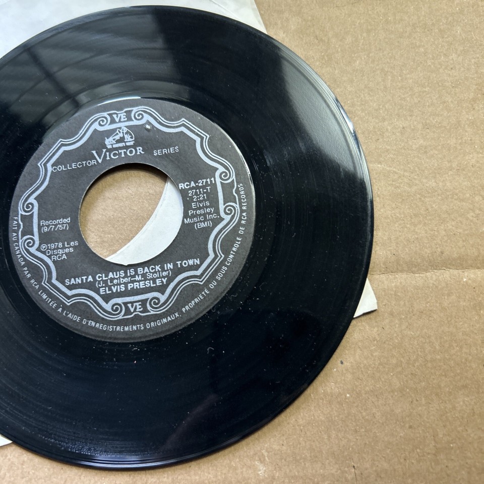 Elvis Presley Blue Christmas/Santa Claus Is Back In Town Rca Victor ...