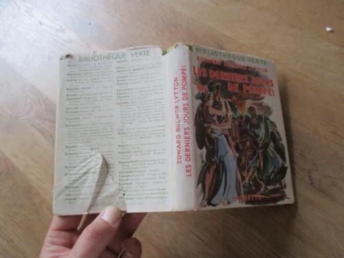 BIBLIOTHEQUE VERTE + JAQUETTE EDWARD BULWER LYTTON dernier jour pompei ...